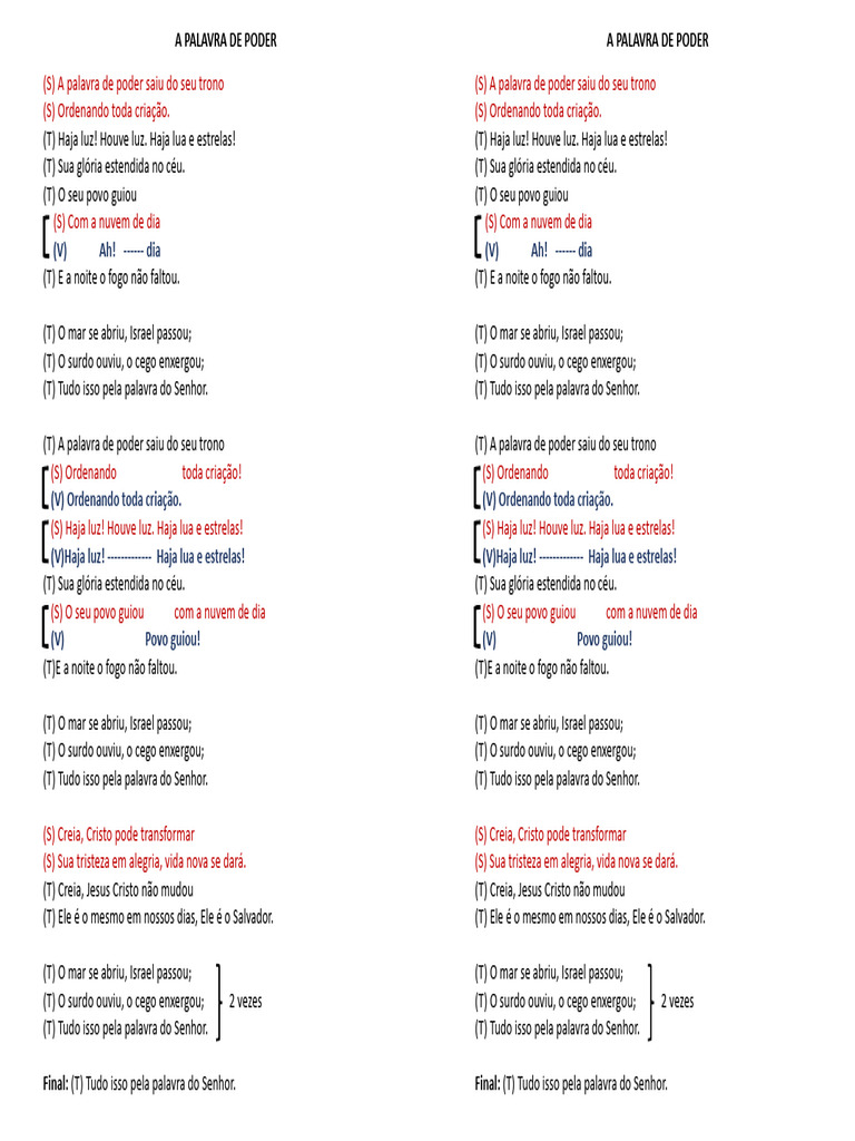 A Palavra de Poder e Transformação | PDF | Crença e doutrina religiosa