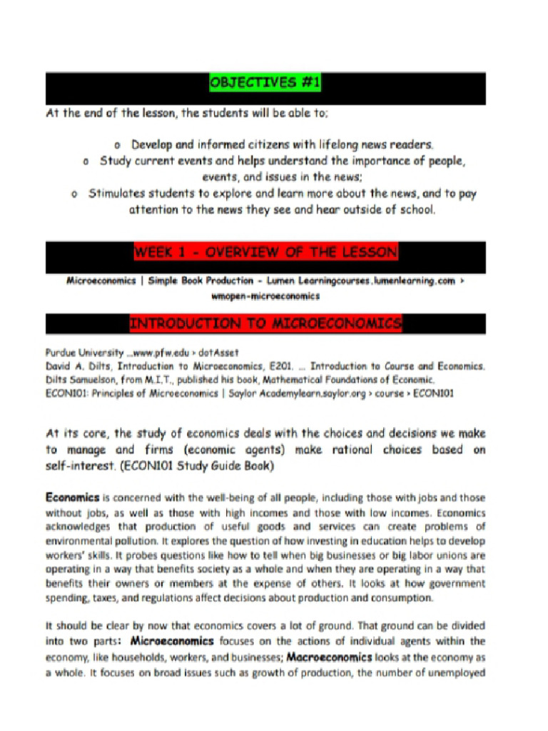 Introduction To Microeconomics Pdf