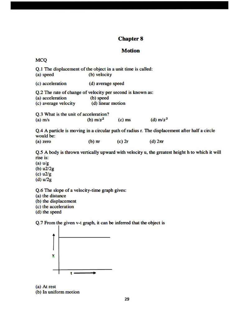 Physics Holiday Homework Class 9 | PDF