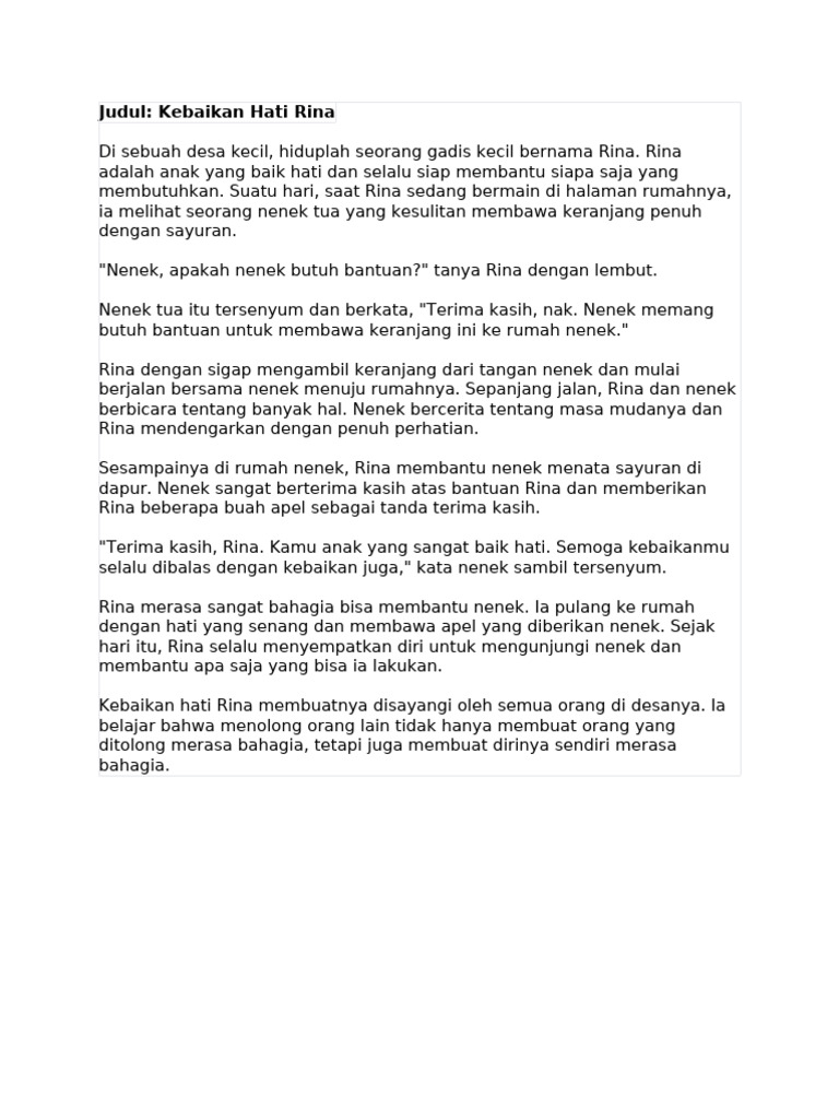 Cerpen Rina | PDF