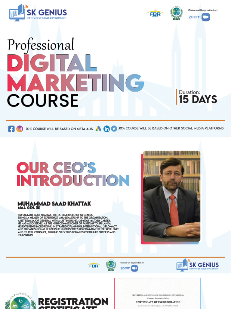 Digital Marketing Course Outline 2 | PDF | Business