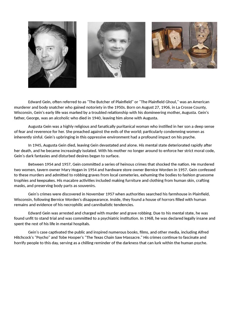 Edward Gein | PDF