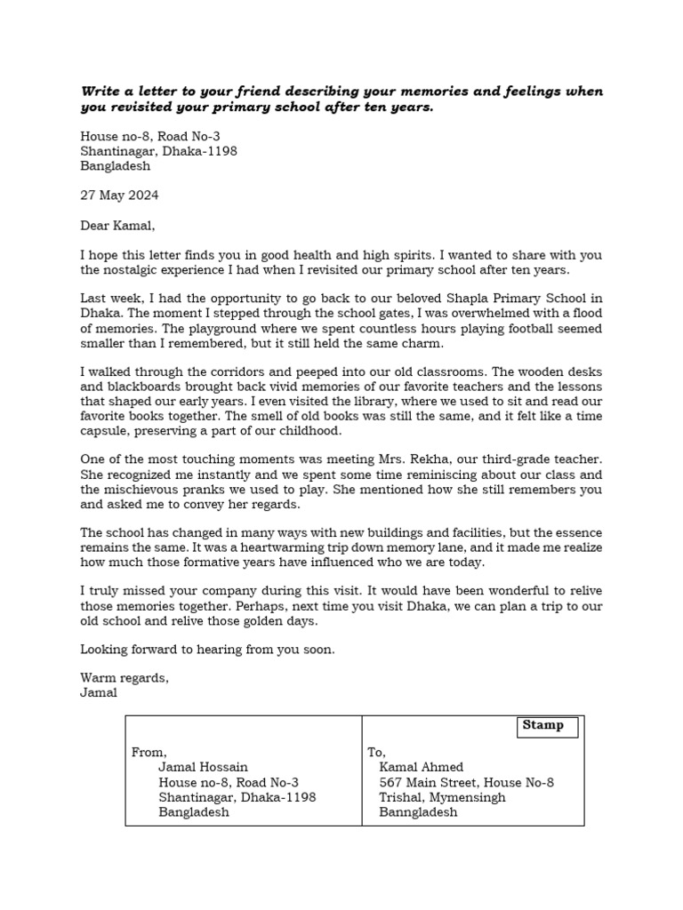 Informal Letter Format | PDF