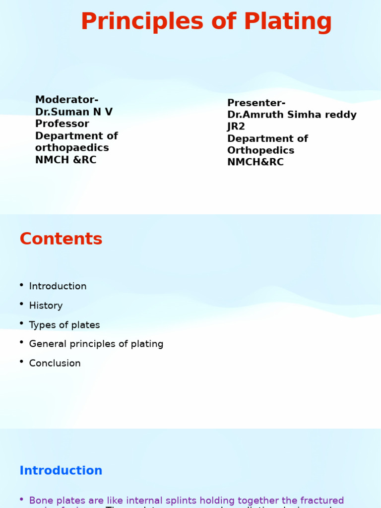 Principles of Plating | PDF
