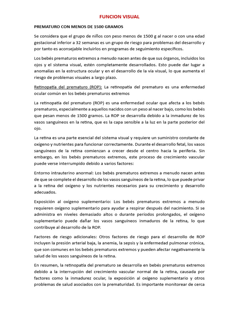 Funcion Visual | PDF