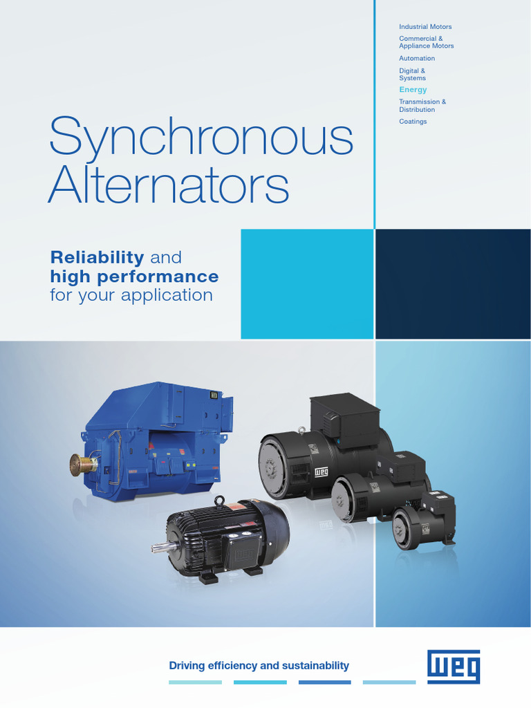 WEG Synchronous Alternators 50042082 Brochure English DC | PDF | Power ...