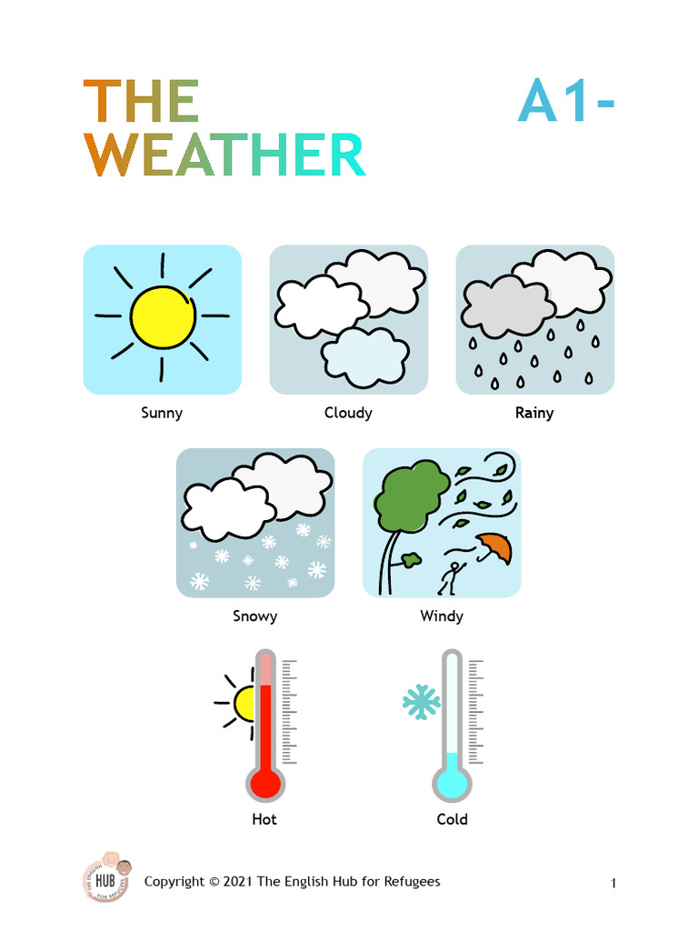 The Weather A1 Students Worksheet | PDF