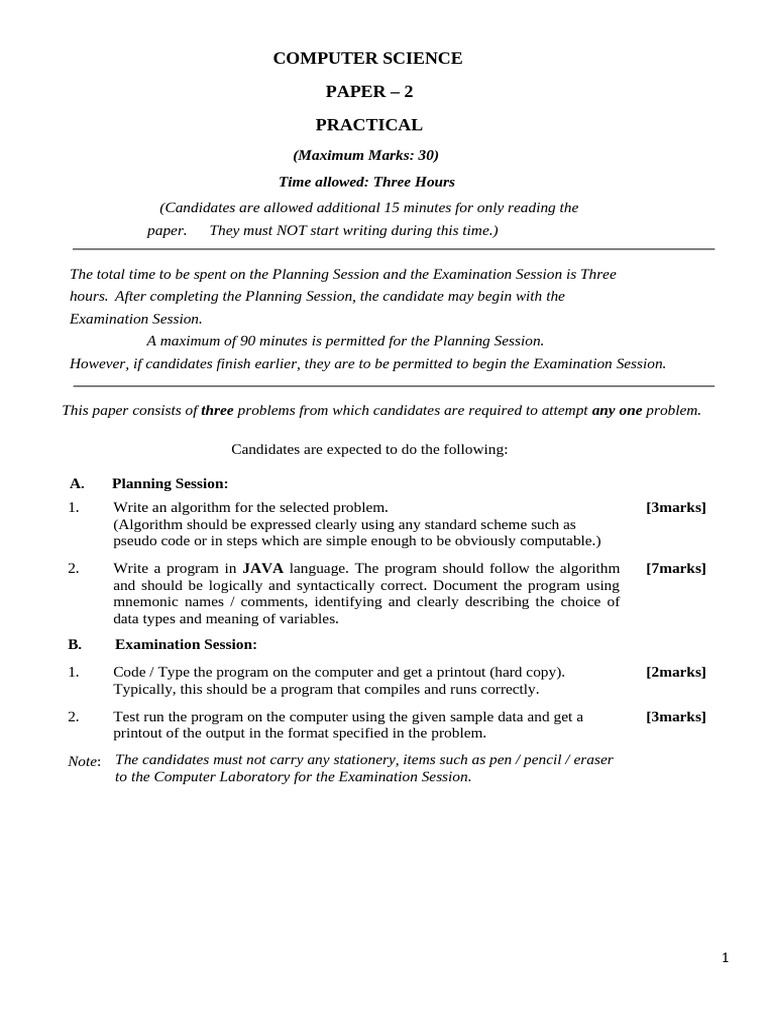 ISC Practical 2023 | PDF