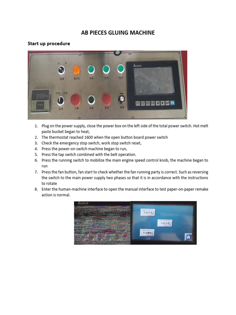 Ab Pieces Gluing Machine | PDF