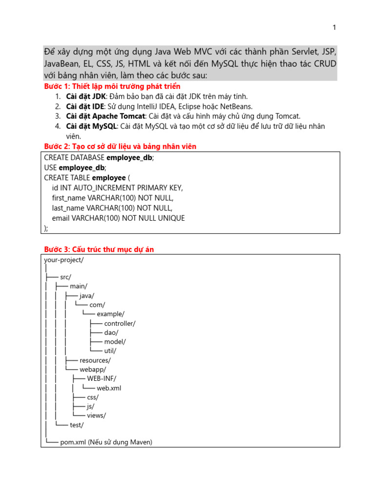 Baitap Web MVC | PDF