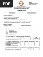 Barangay Profile Template | PDF
