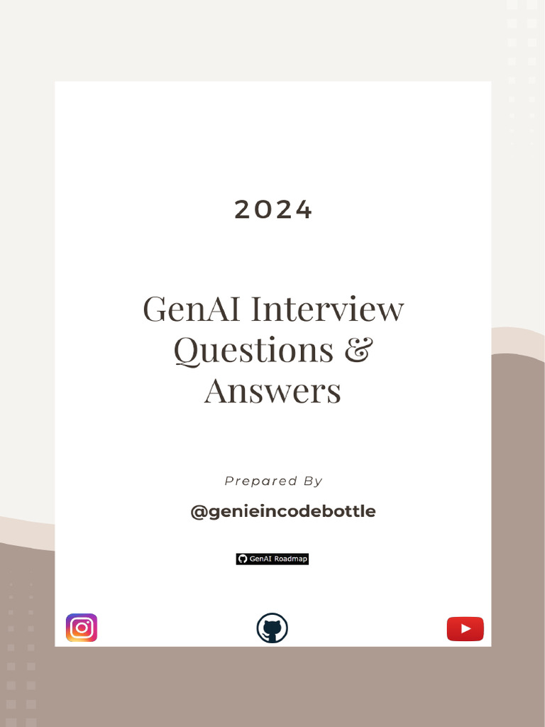 GenAI Interview Questions-Draft | PDF