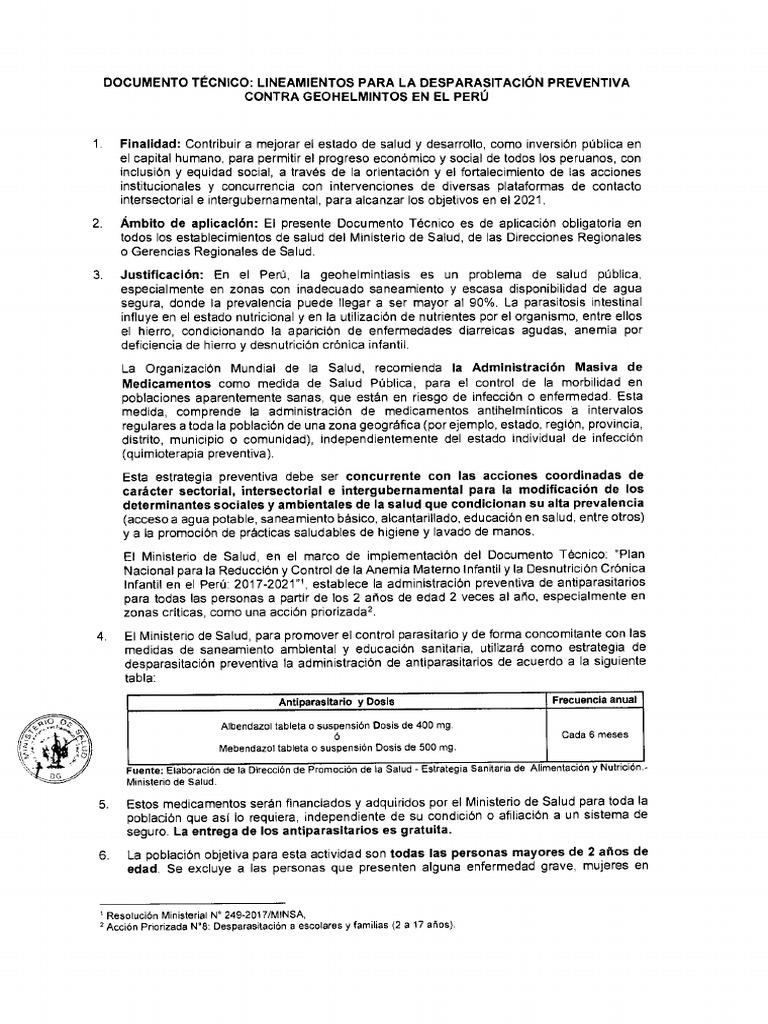 RM N 479 2017 Minsa | PDF