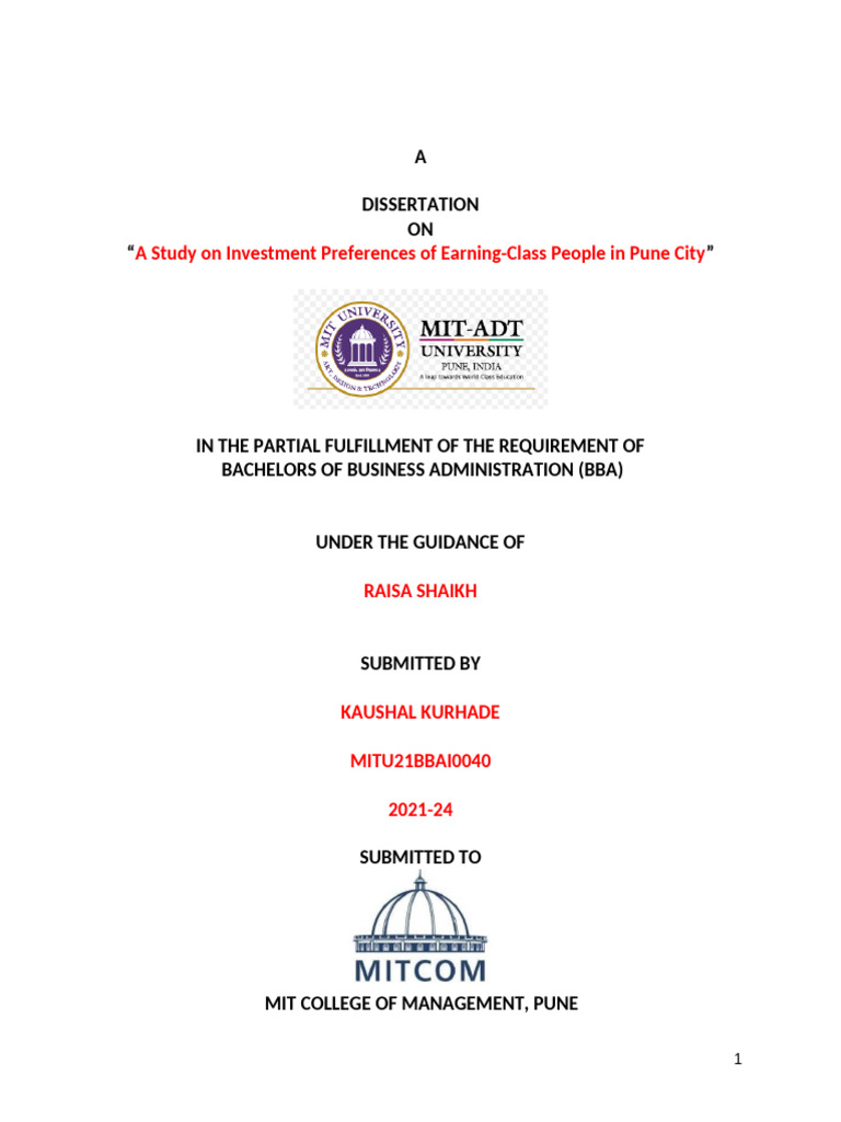 Dissertation PS | PDF