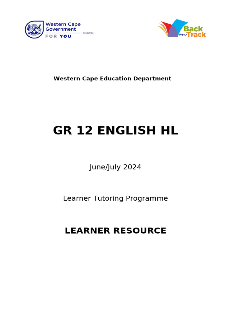 Grade 12 English HL Exam Guide | PDF