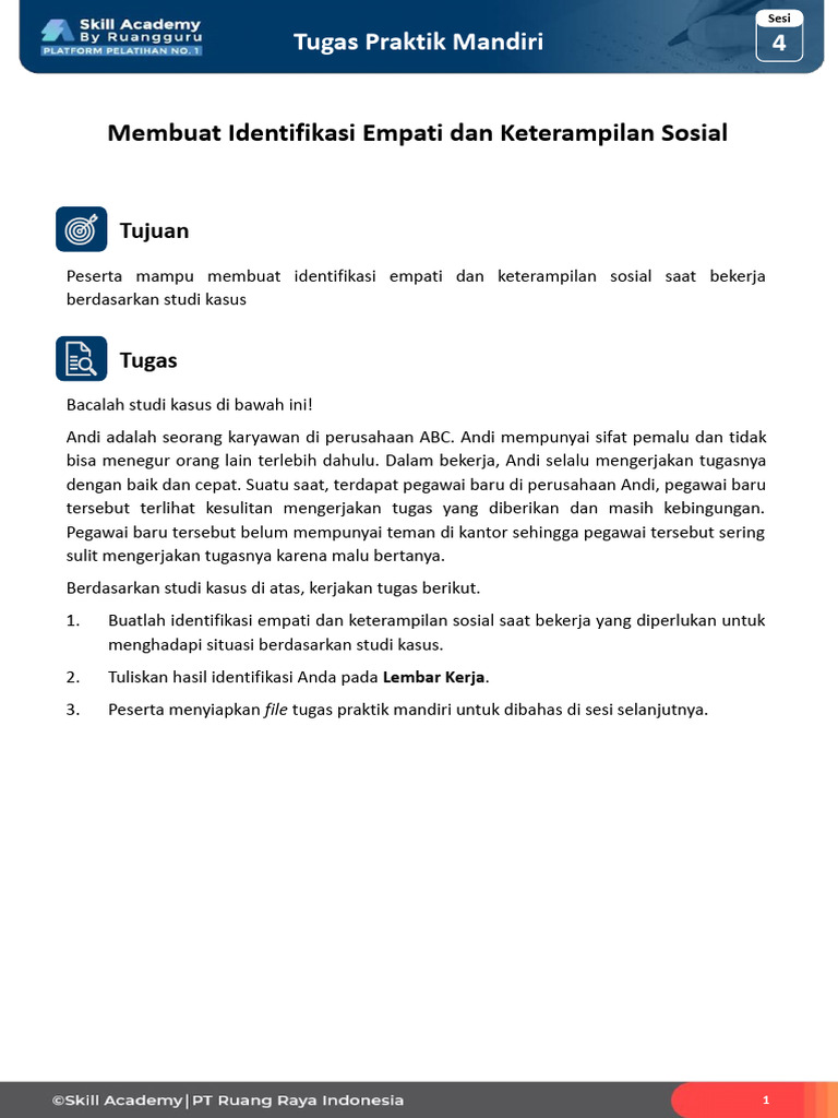 TPM 4 Empati Dan Keterampilan Sosial - Rahman | PDF