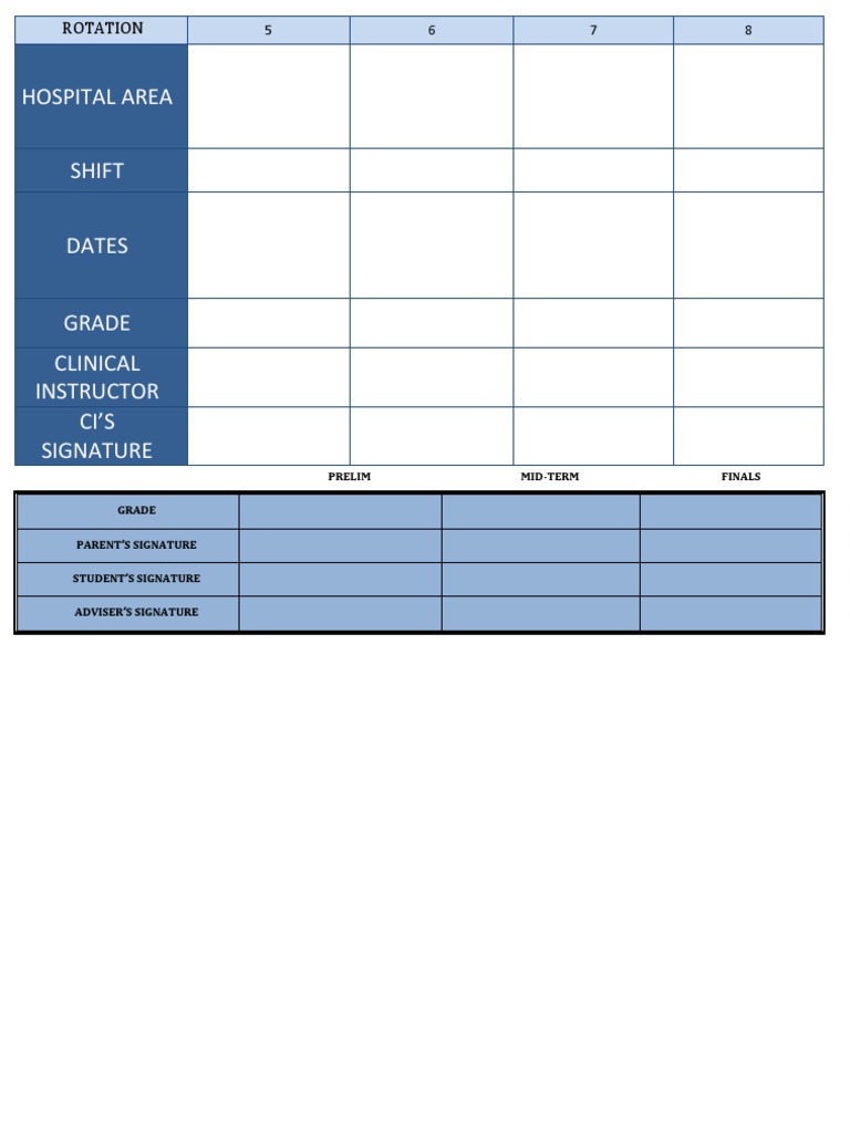 Hospital Rotation Shift Schedule | PDF
