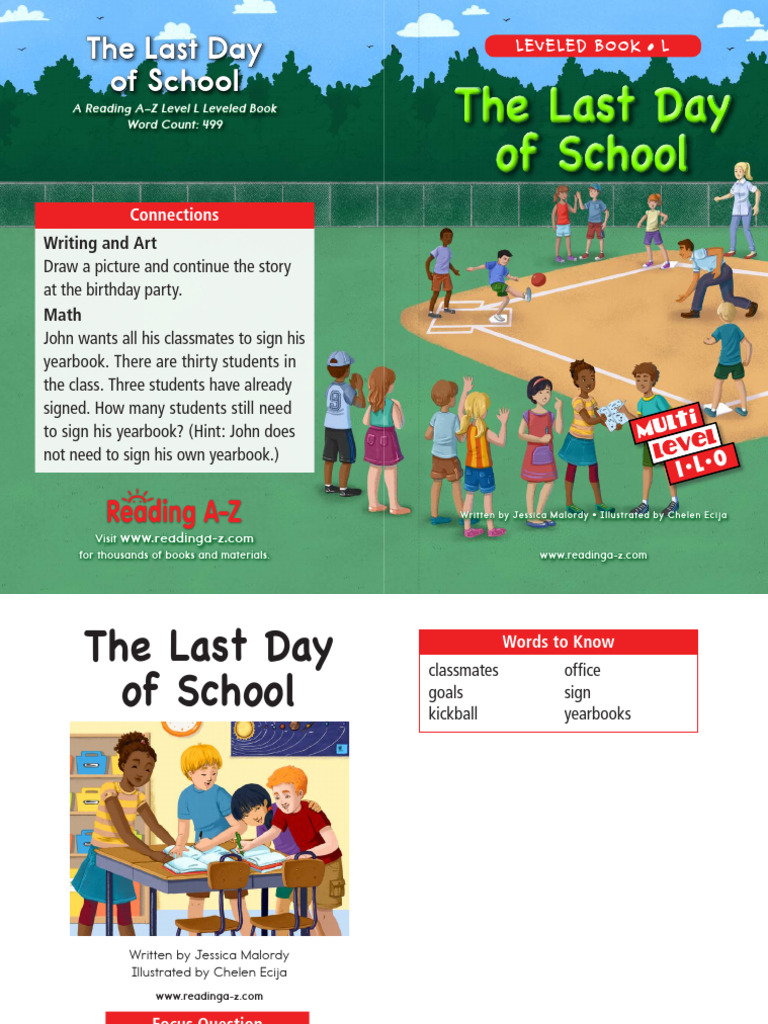 The Last Day of School | PDF