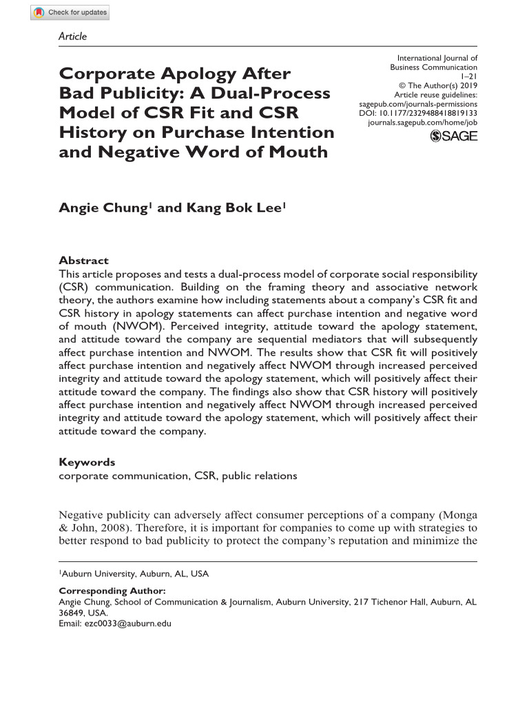 Negative WOM | PDF | Corporate Social Responsibility | Career & Growth