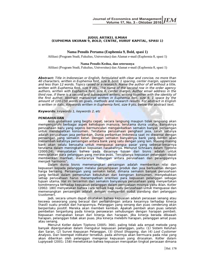 Tamplate Jurnal | PDF