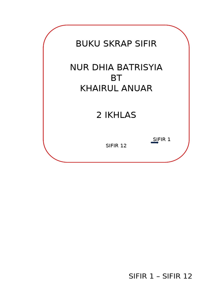 Buku Skrap Sifir | PDF