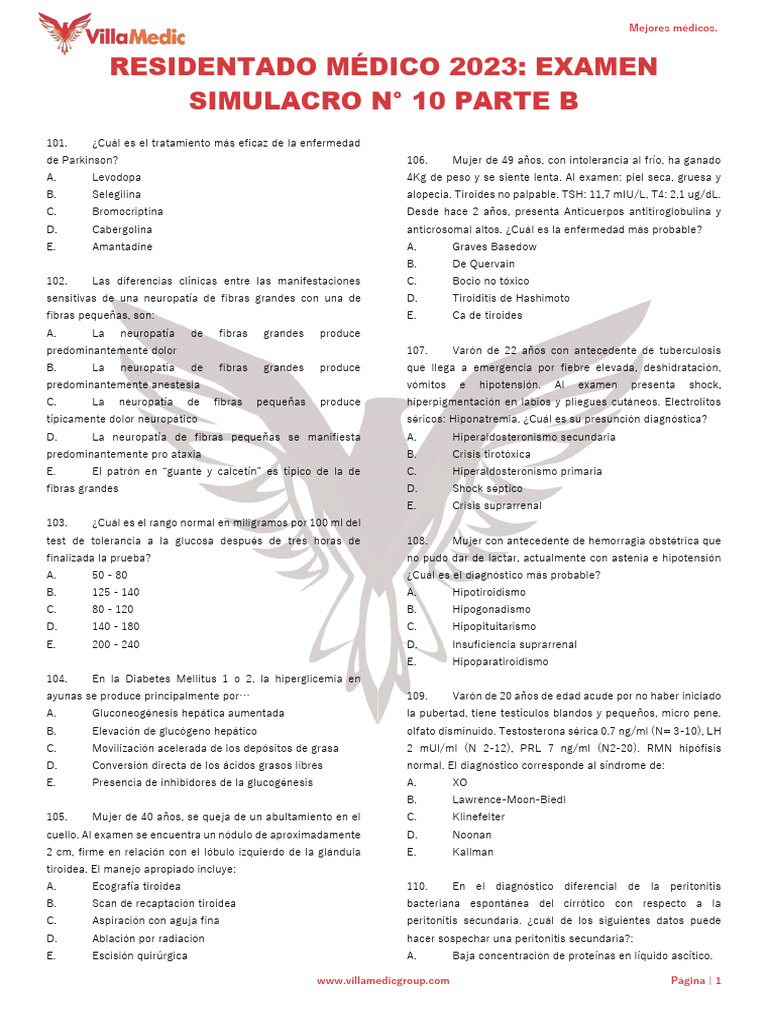 RM 2023 - Examen Simulacro 10 B | PDF