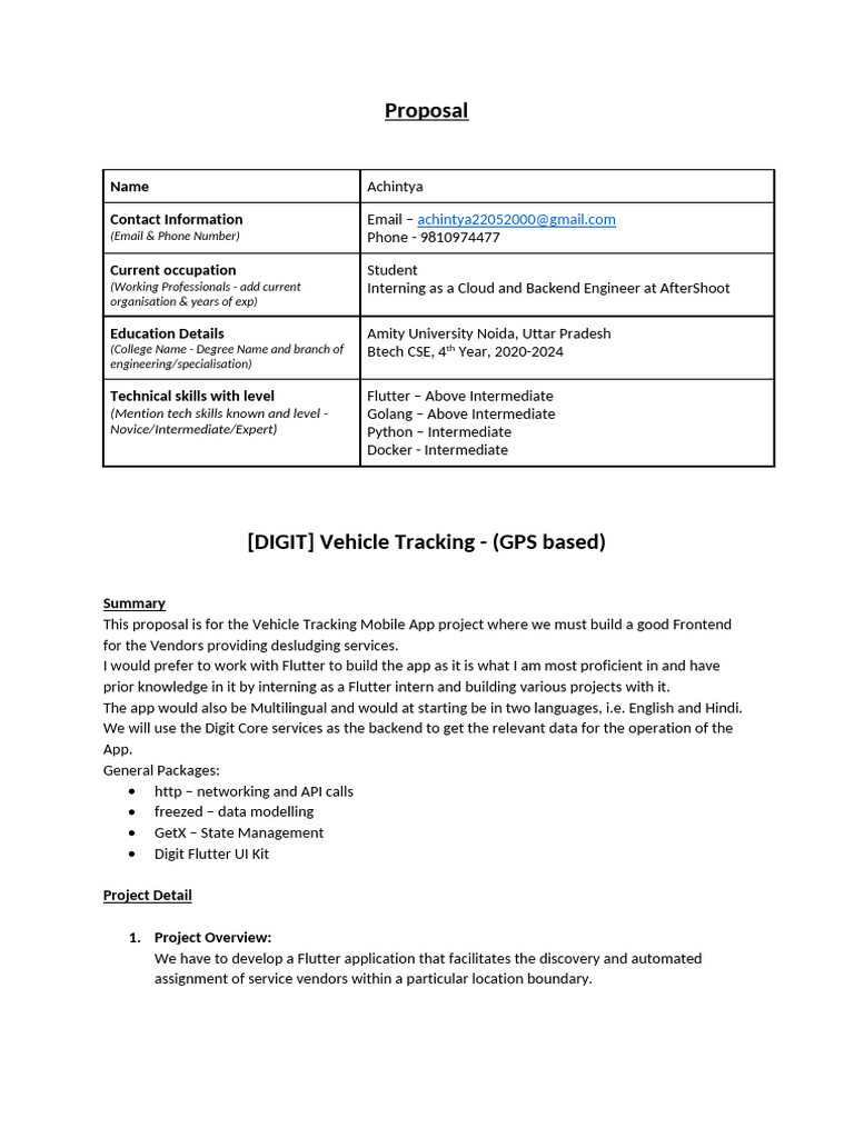 Achintya Proposal | PDF Achintya Proposal | PDF