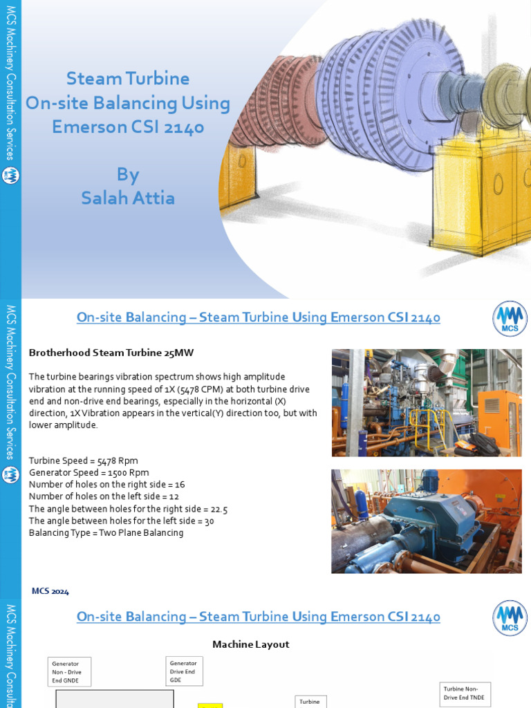 Steam Turbine On Site Balancing Using CSI 2140 | PDF | Mechanical ...