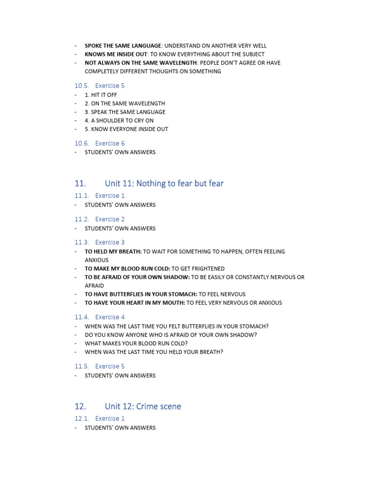 Gold B2 Unit 10,11,12 | PDF