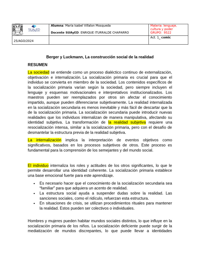 Actv - 1 Comic LCP | PDF