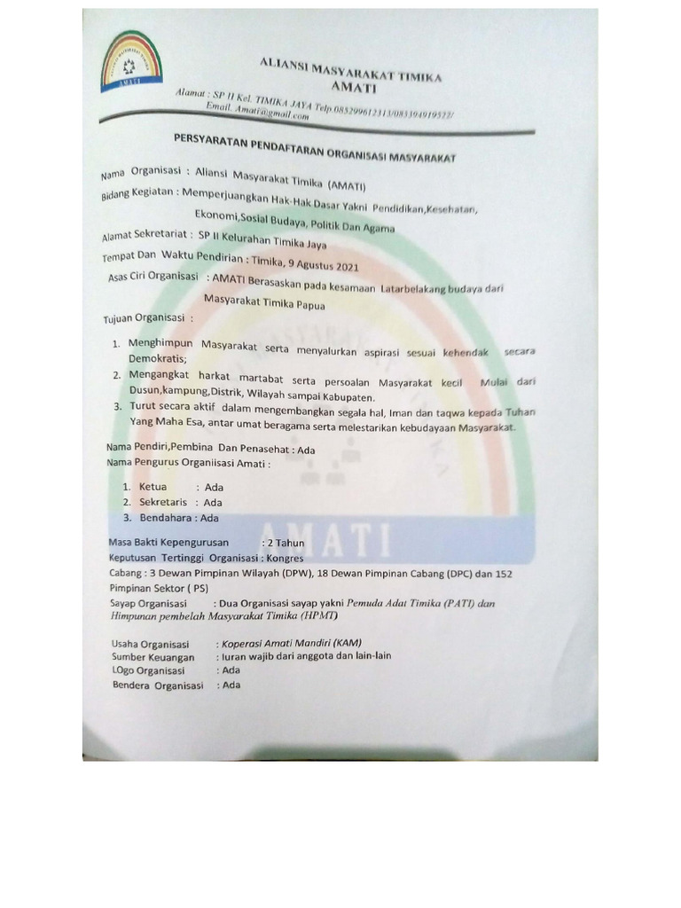 FORMULIR DATA ORMAS AMATI-merged | PDF