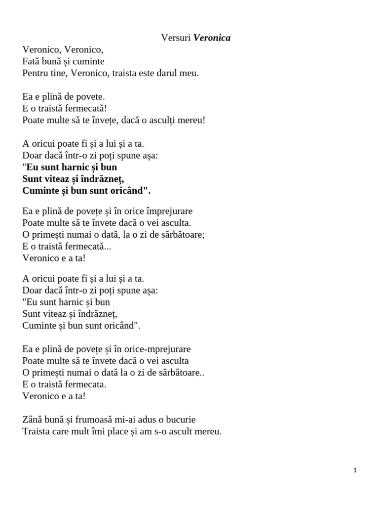 VERONICA | PDF
