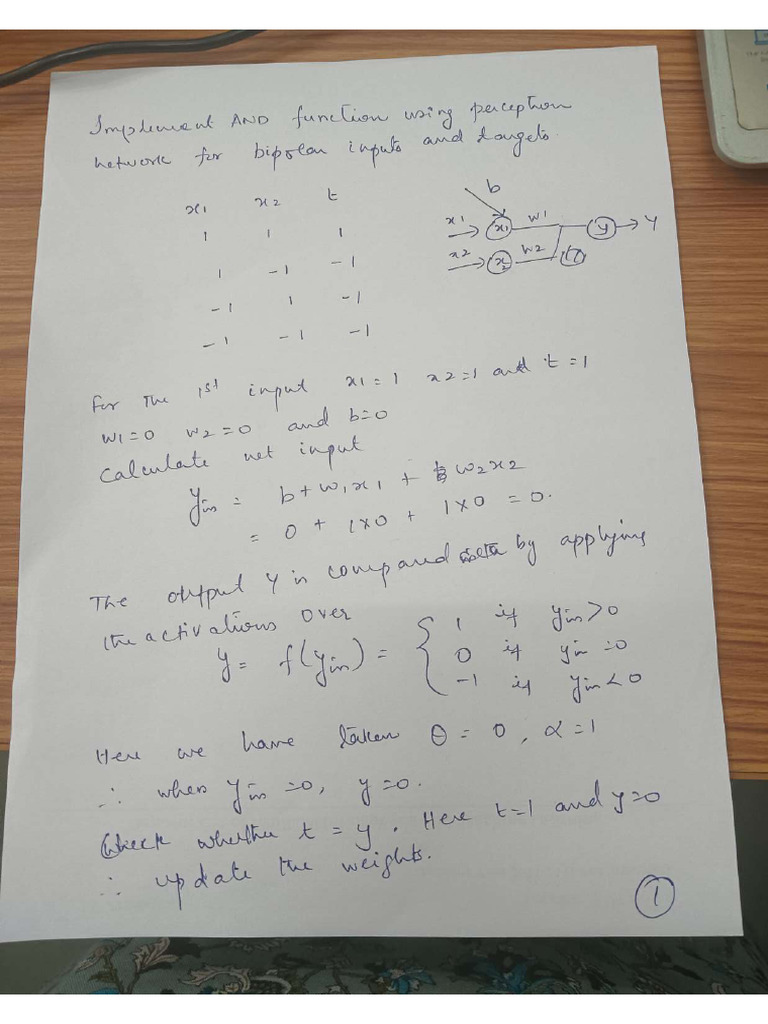 Perceptron - 1 | PDF
