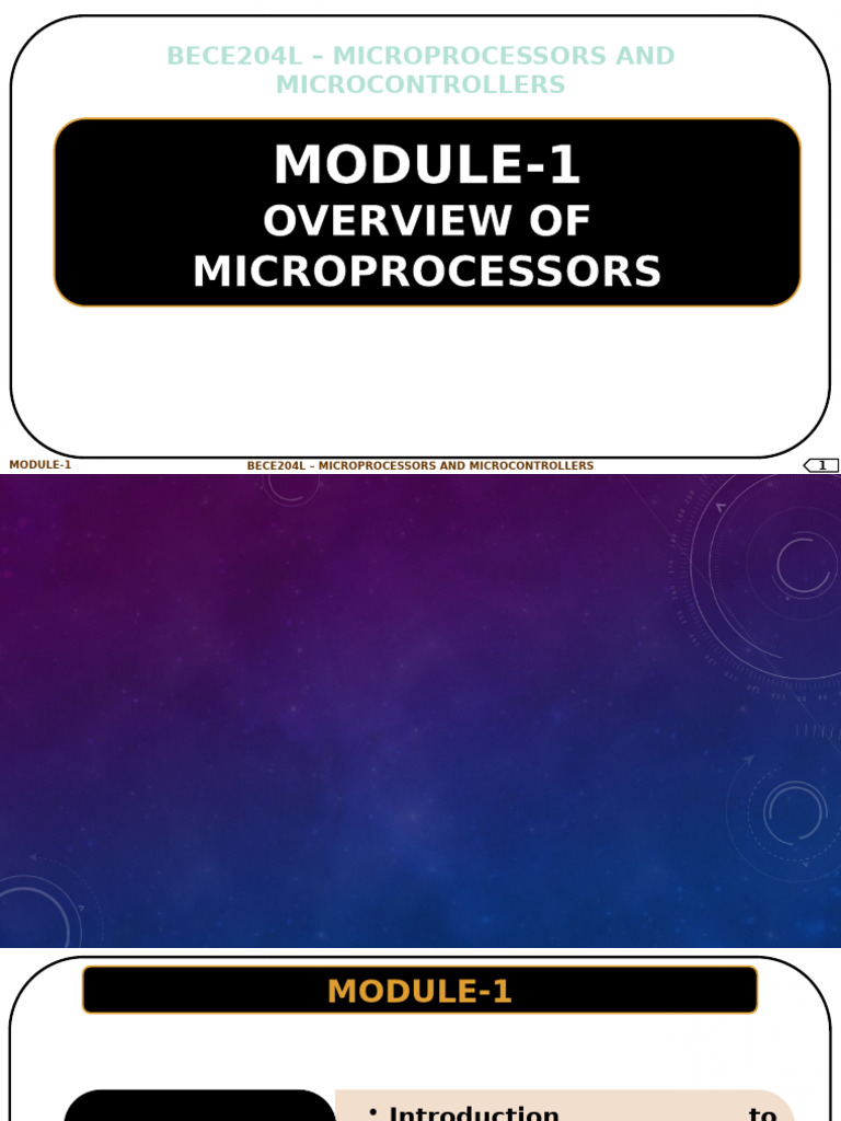 MP & MC Module-1 | PDF