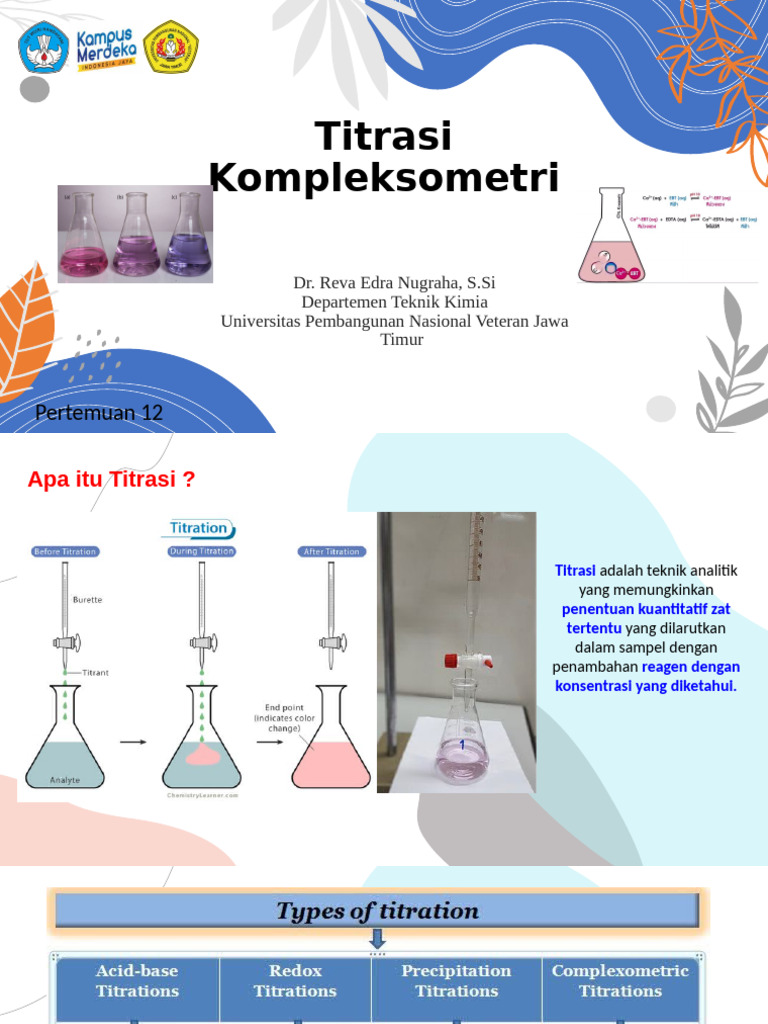 P12 Titrasi Kompleksometri | PDF
