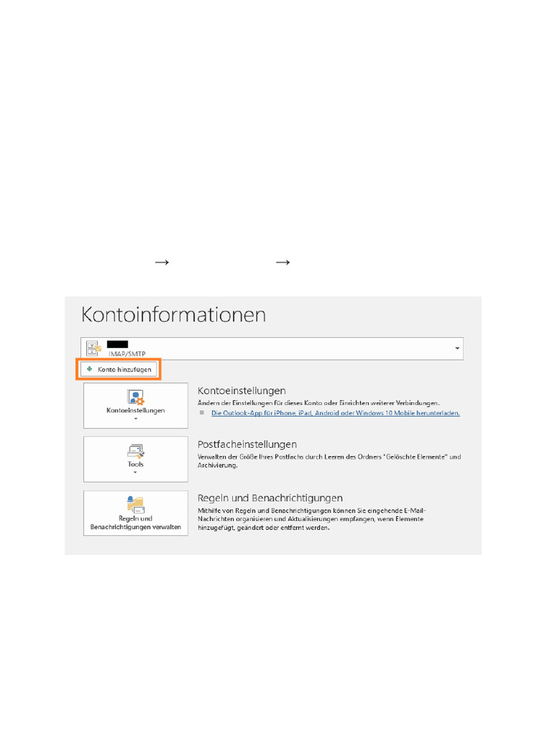 Konfiguration Von Microsoft Outlook 2019-Deutsch | PDF