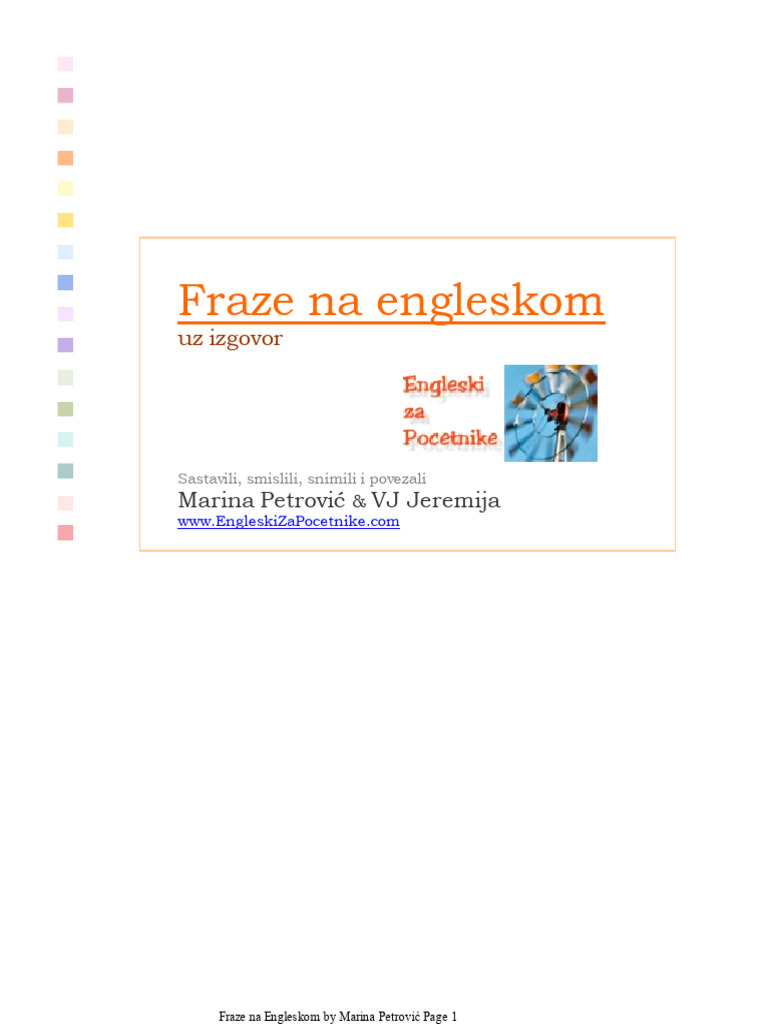Engl Fraze by Marina Petrovic | PDF | Salad