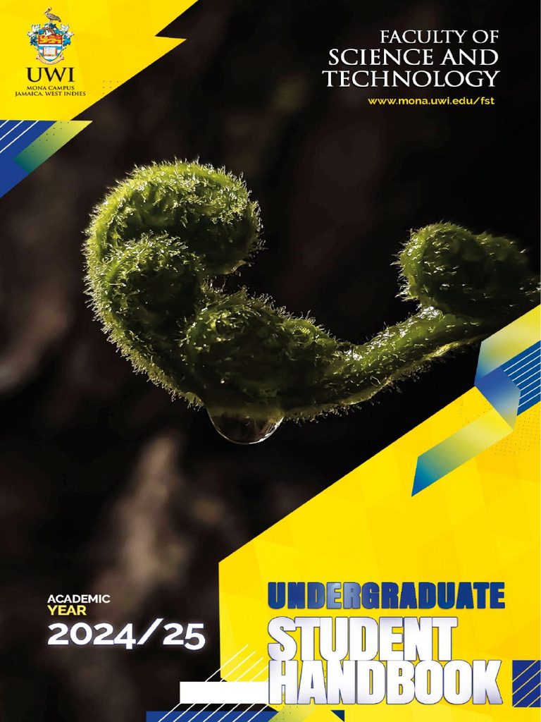 Uwi Faculty of Science and Technology Undergraduate Handbook 2024/2025 ...