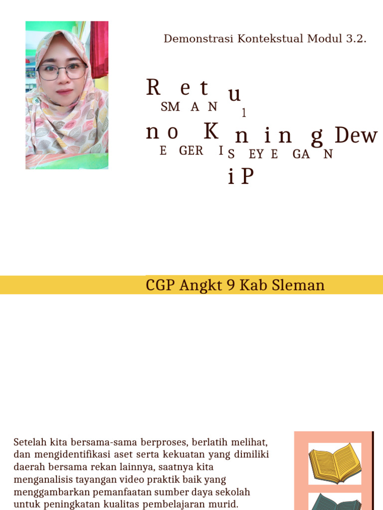Demonstrasi Kontekstual Modul 3.2 - Retno Kuning CGP Angk 9 | PDF