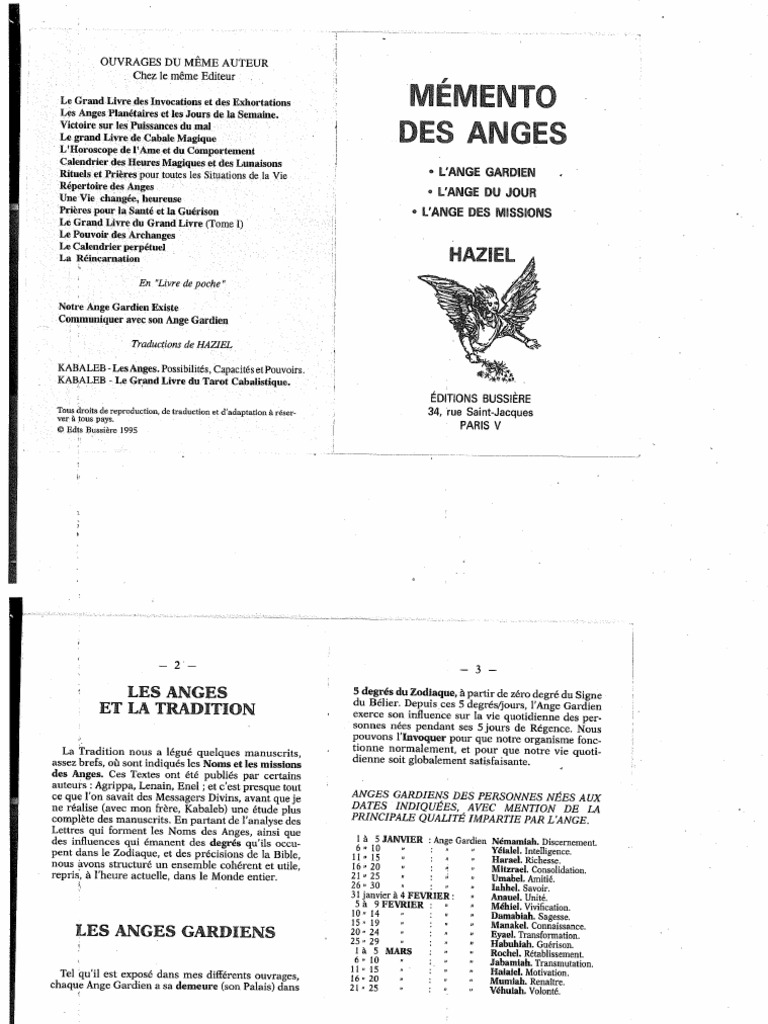 Memento Des Anges | PDF