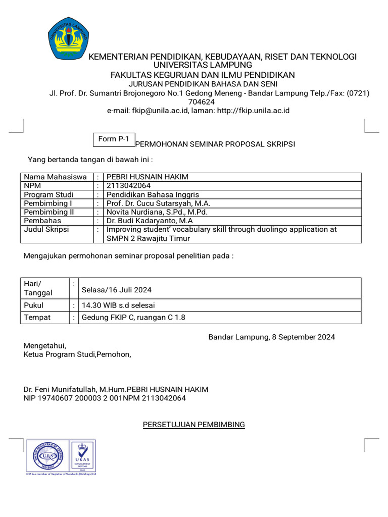 Form Seminar Proposal | PDF