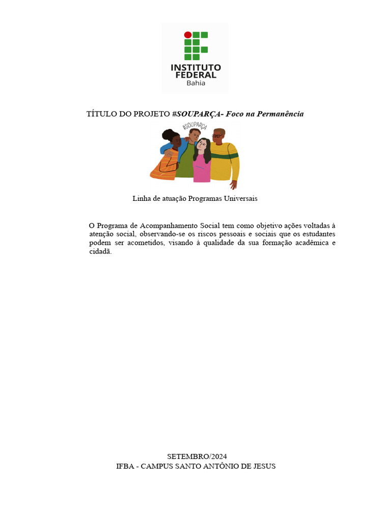 Projeto e Barema Universais 2024 | PDF