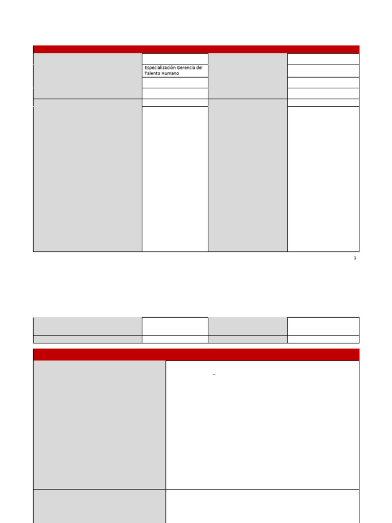 Plan de Asignatura Teorías Admin y GTH Esp 2024 | PDF