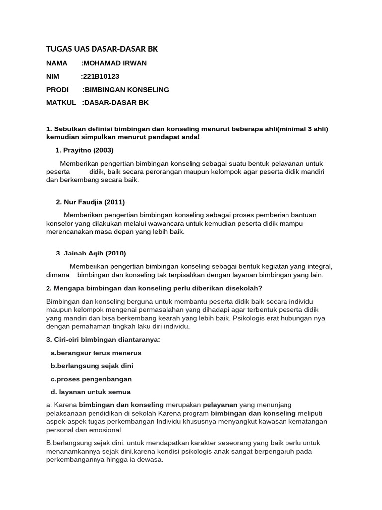 Tugas Uas Dasar | PDF