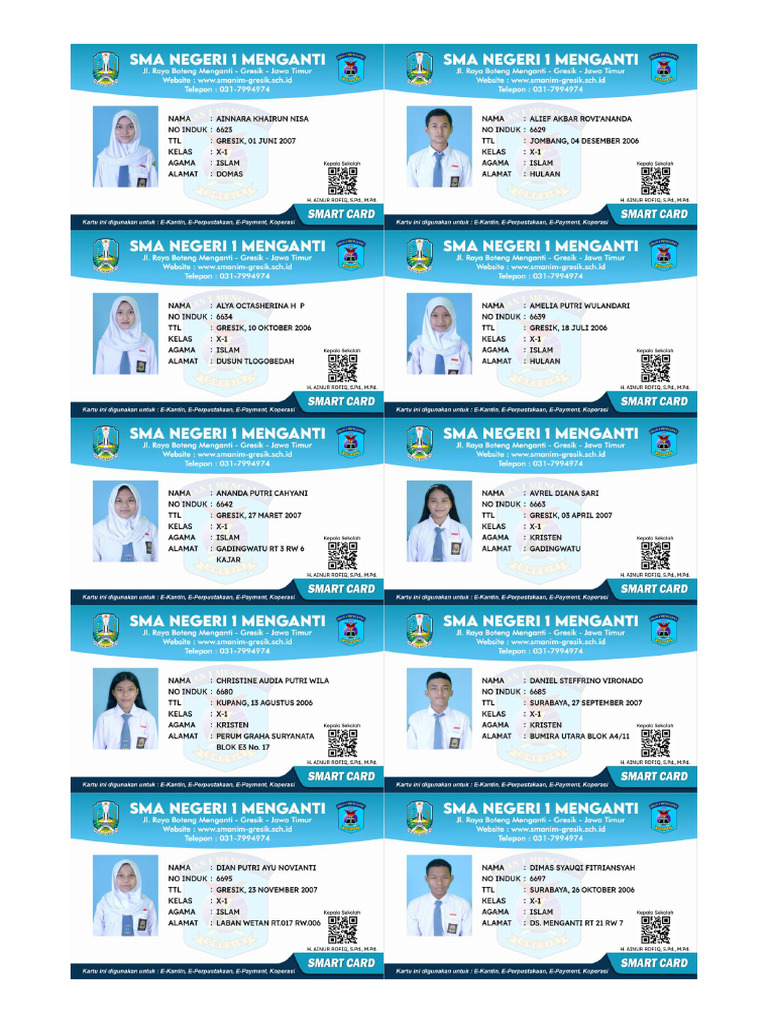 Id Card - X 1 | PDF