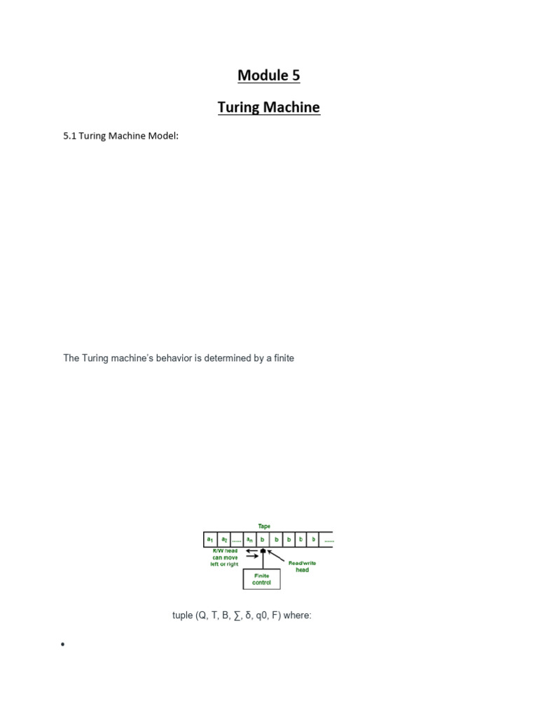 Module 5 of TOC | PDF