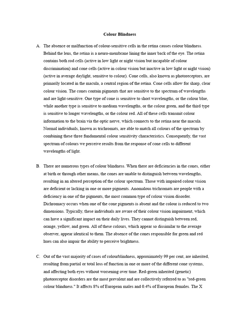 Colour Blindness | PDF