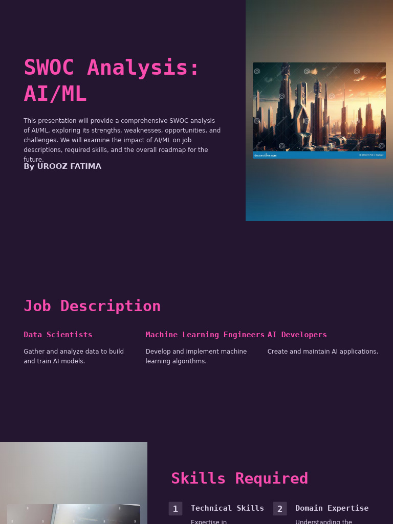 SWOC Analysis AIML | PDF