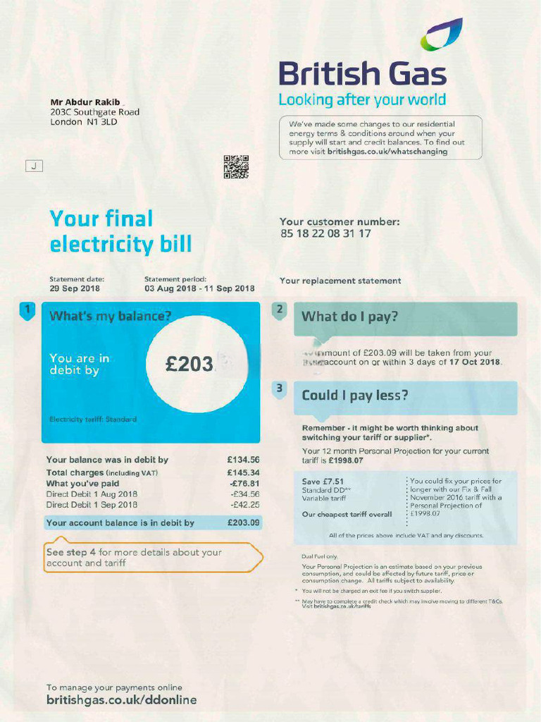 Gas Bill | PDF