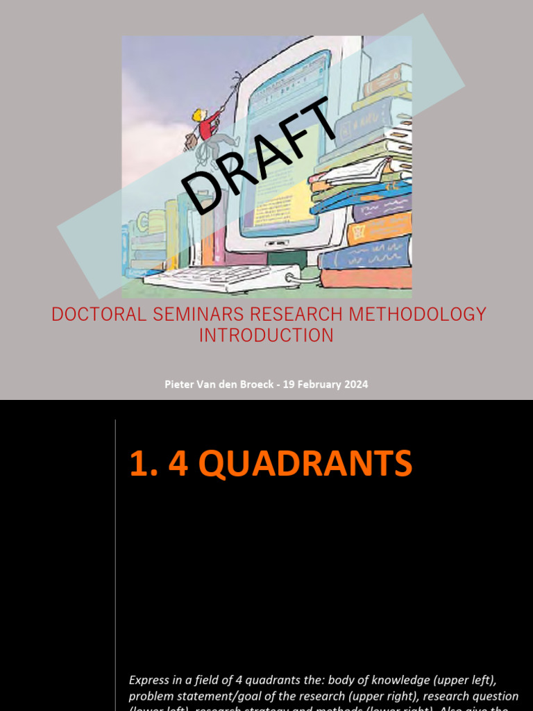 Doctoral Seminars Research Methodology - Intro - 19022024 | PDF